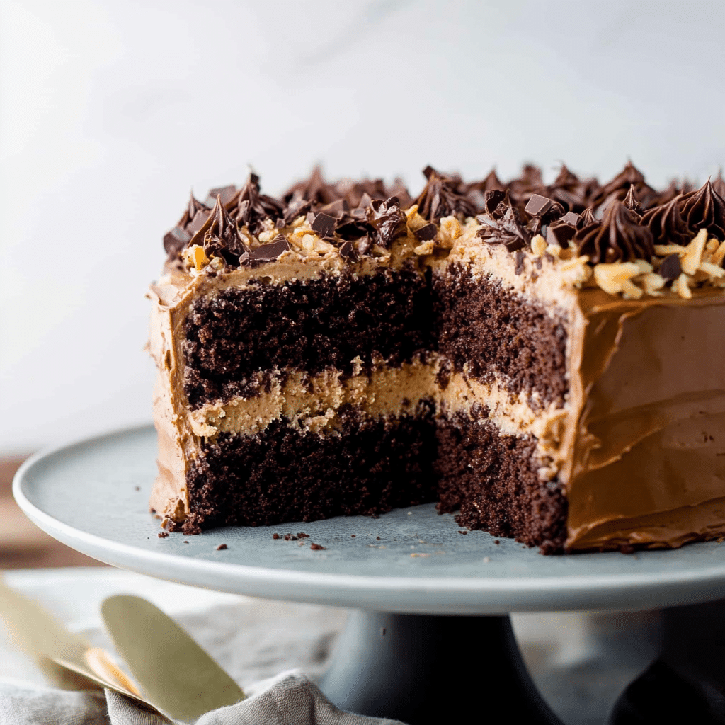 Irresistible German Chocolate Cake Recipe - bellieskitchen