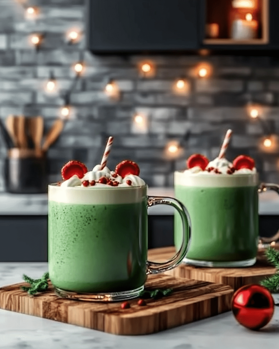 Grinch-Inspired Green Hot Chocolate - bellieskitchen