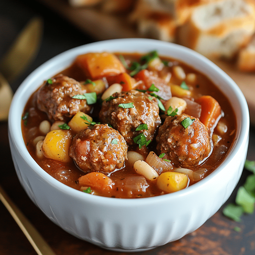 Hearty and Easy Crockpot Meatball Stew Recipe - bellieskitchen