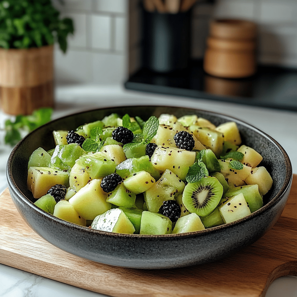 St. Patrick's Day Green Fruit Salad