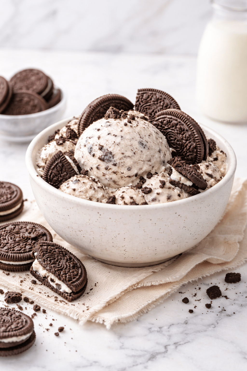 Protein Cookies and Cream Ninja Creami Ice Cream