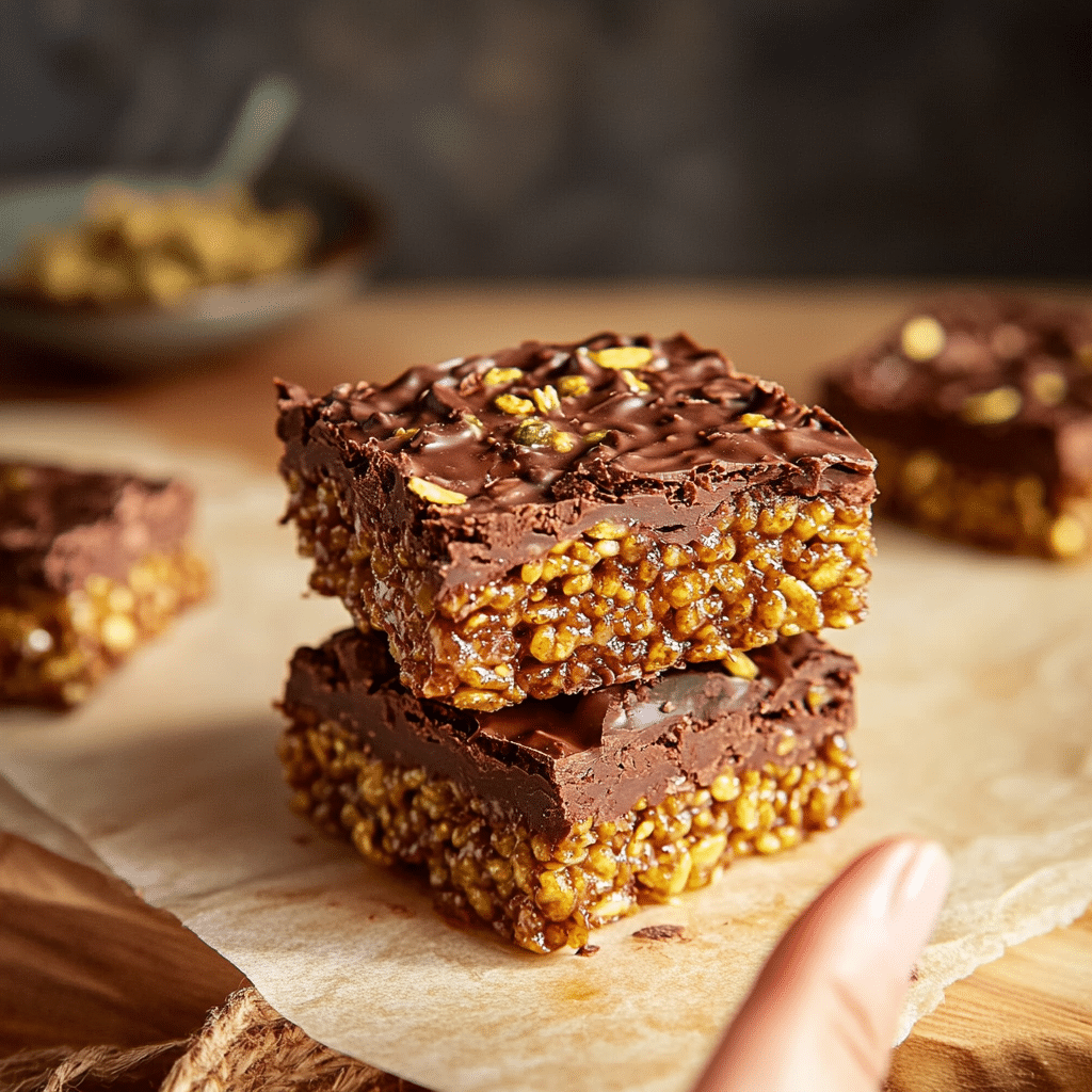 Dubai Chocolate Rice Krispie Treats