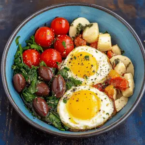 Homemade Mediterranean Breakfast Bowls - Homefoodkitchen