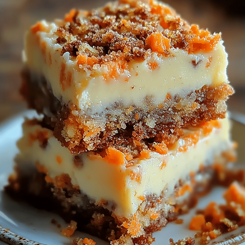 Irresistibly Indulgent Carrot Cake Cream Cheese Bars