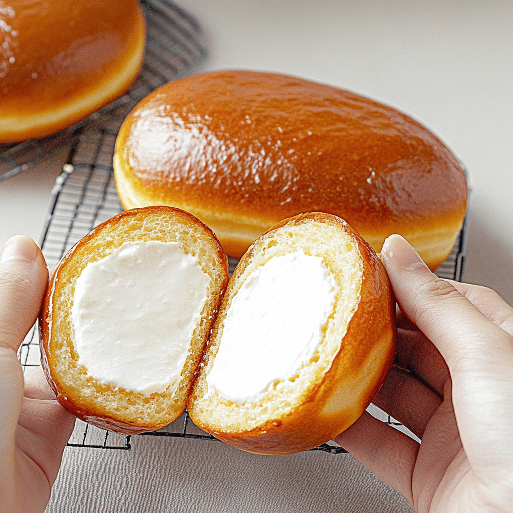Savor the Sweetness of a Korean Milk Cream Donut at Home!