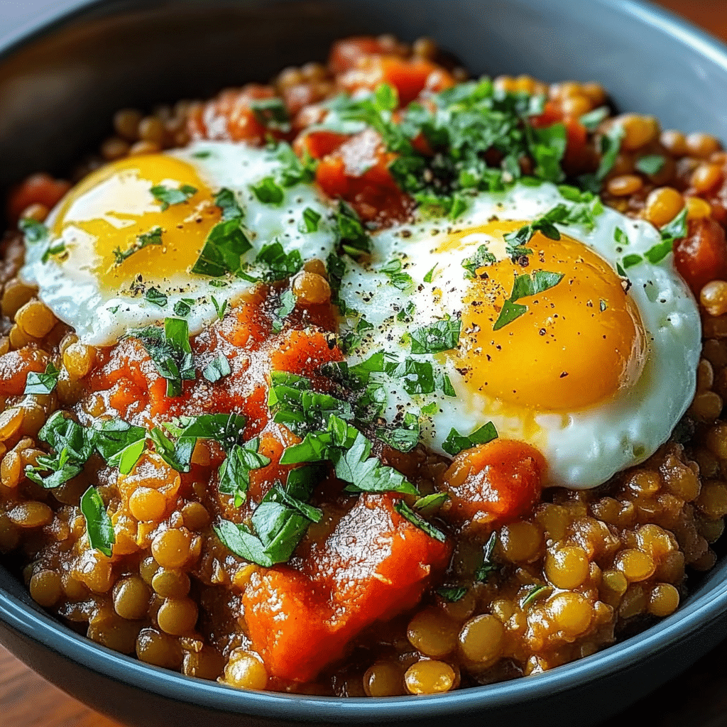 Savory Lentil Breakfast Bowl