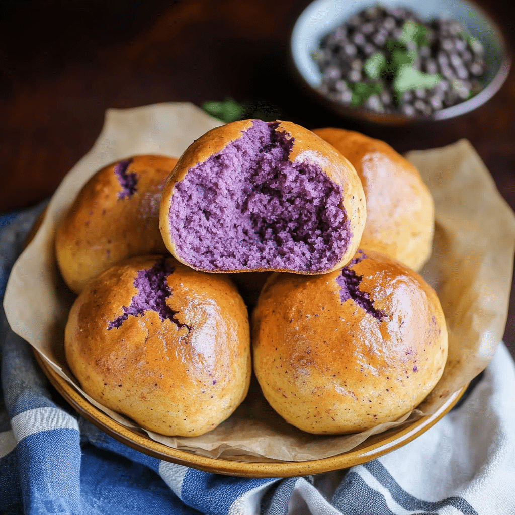 Deliciously Soft Purple Sweet Potato Buns for Every Occasion