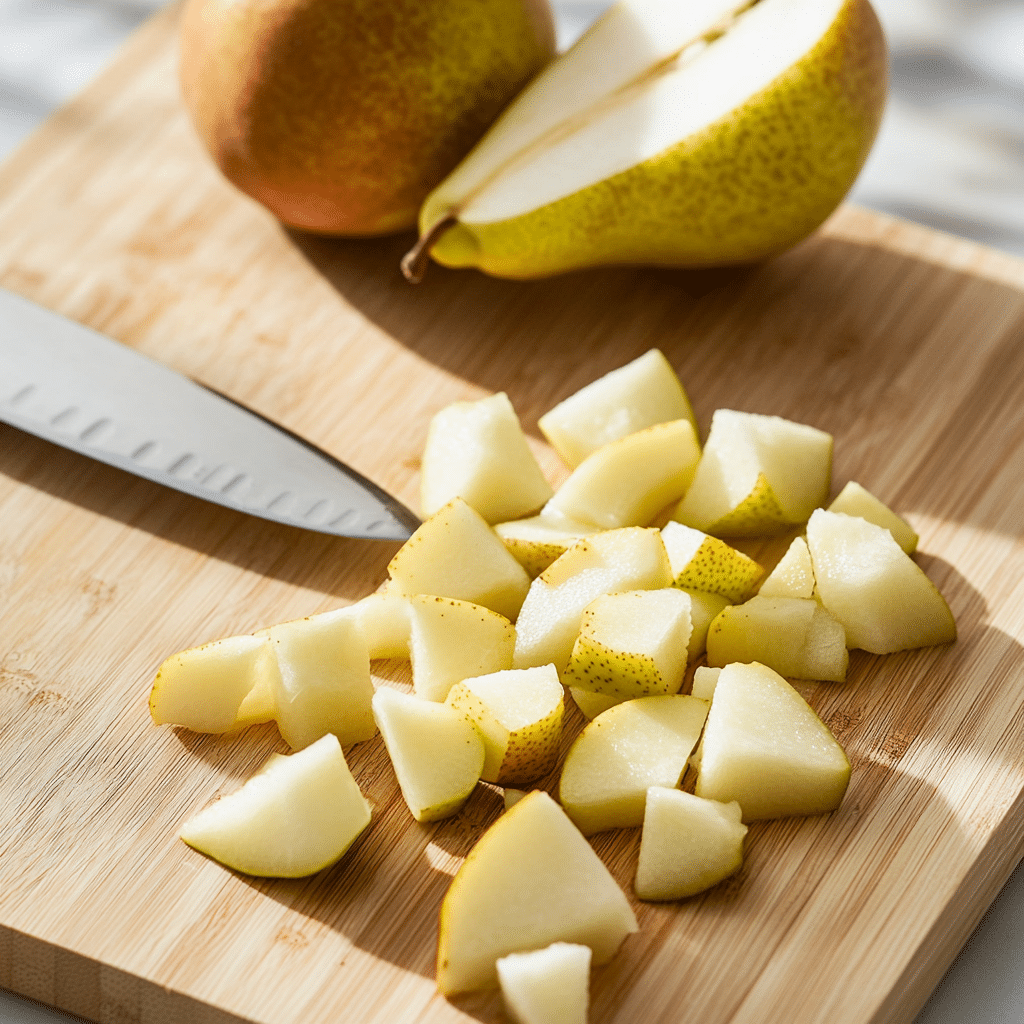 Spiced Pear and Vanilla Bean Gin Fizz