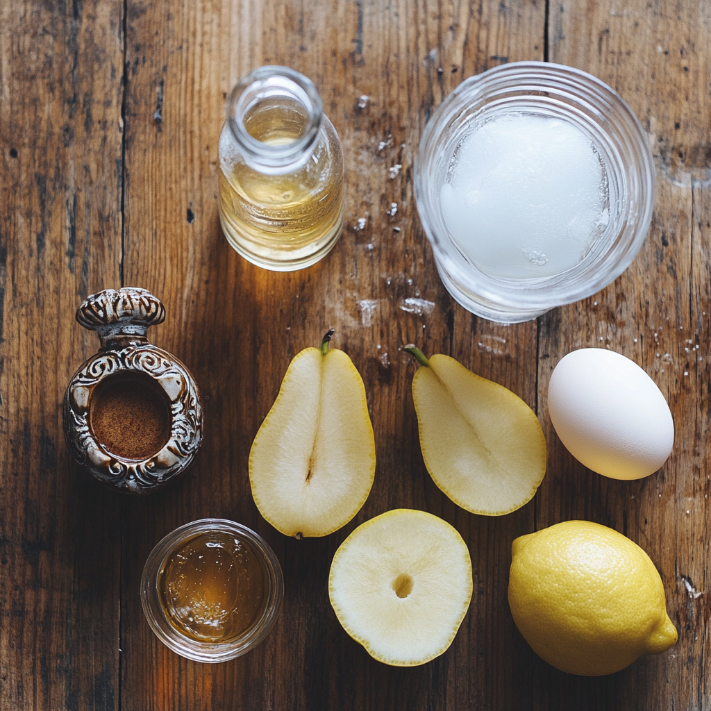 Spiced Pear and Vanilla Bean Gin Fizz