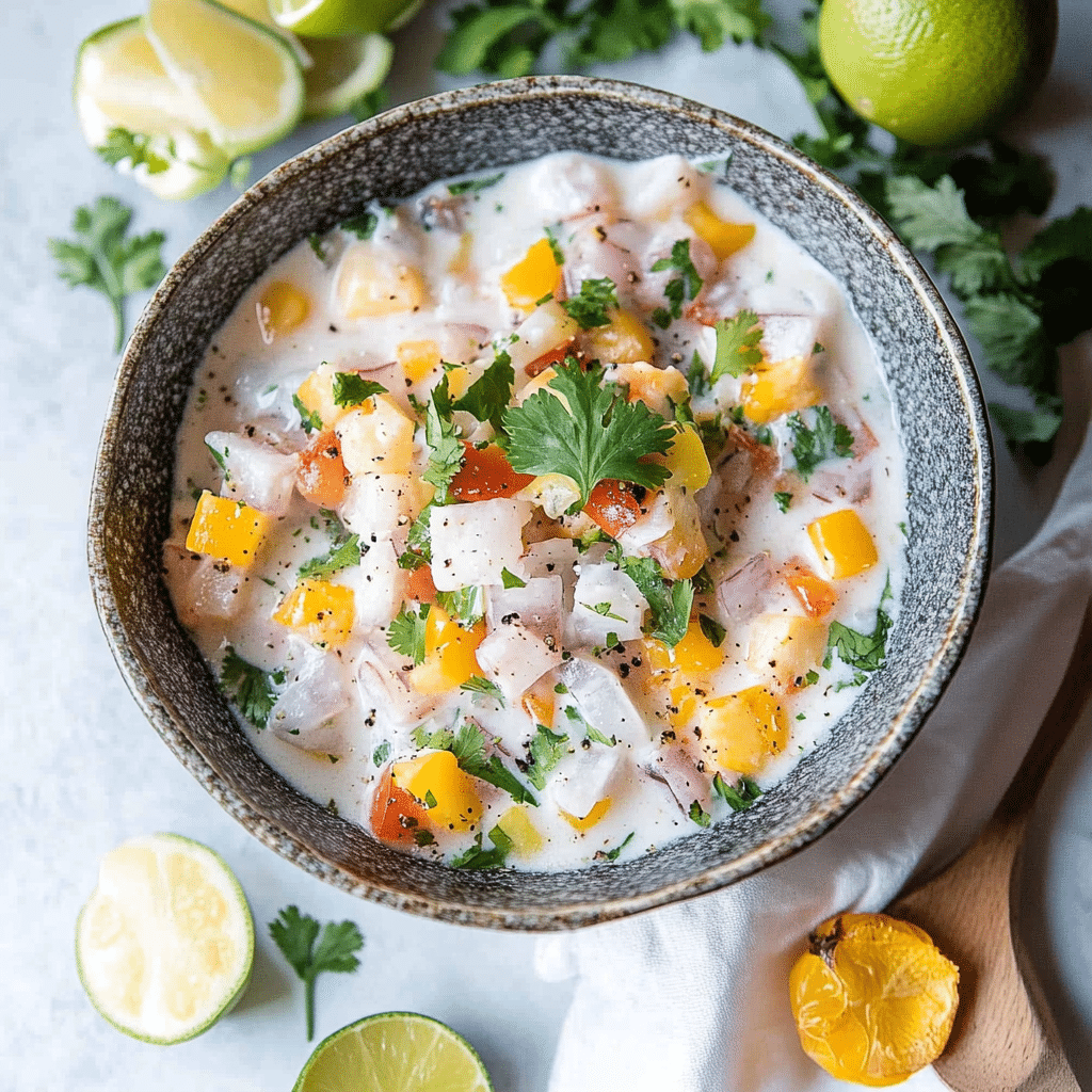 Tropical Coconut Milk Ceviche