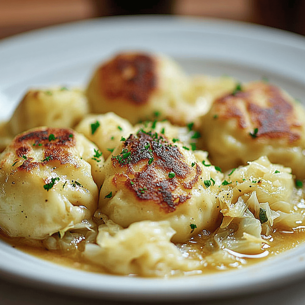 German Cabbage and Dumplings