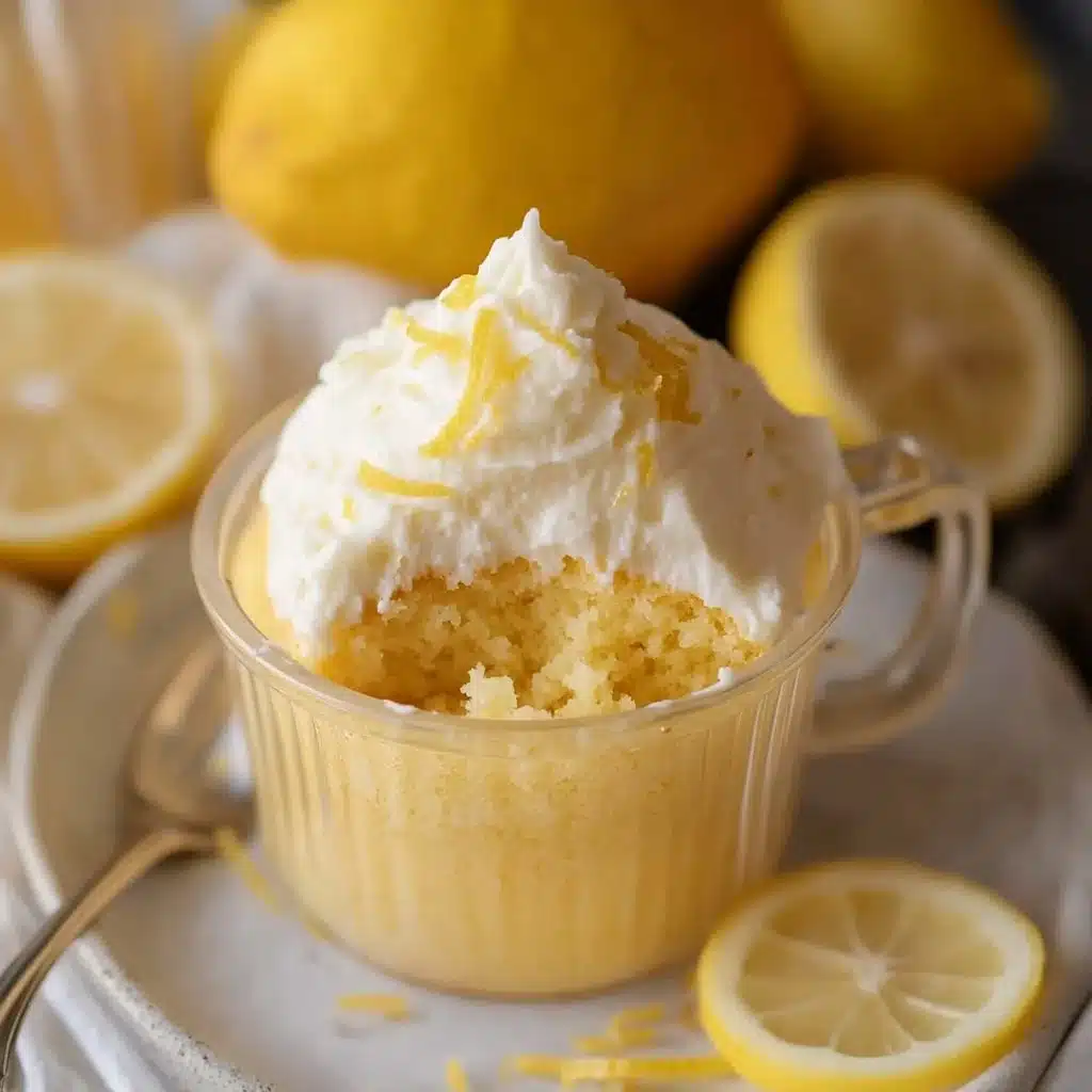 Moist Lemon Mug Cake Recipe
