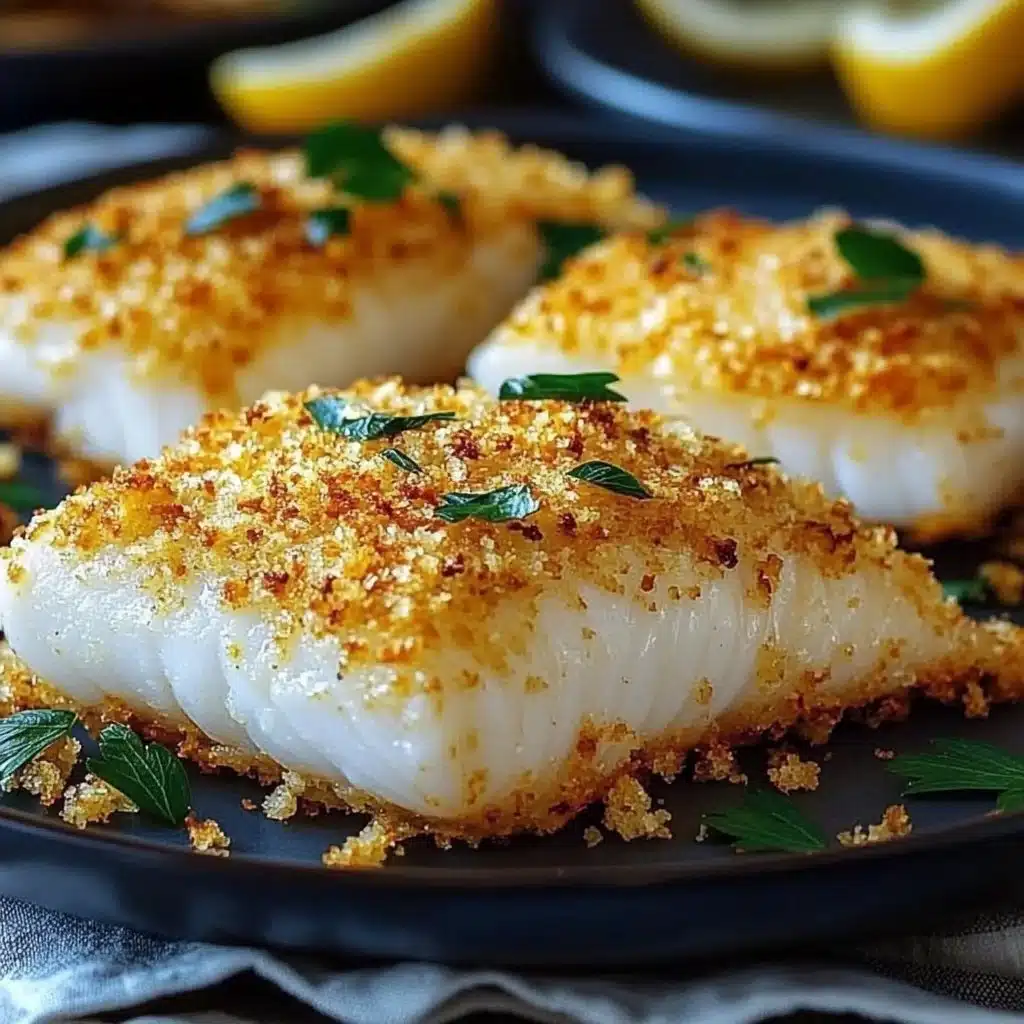 Mayonnaise and Panko Crusted Baked Fish