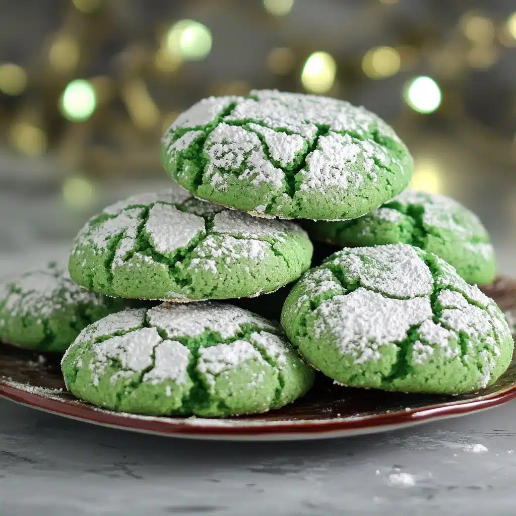 St. Patrick's Day Green Crinkle Cookies
