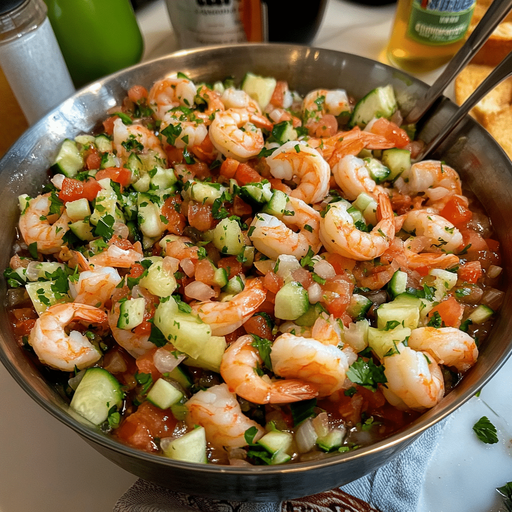 Delicious Mexican Shrimp Cocktail Bursting with Fresh Flavor