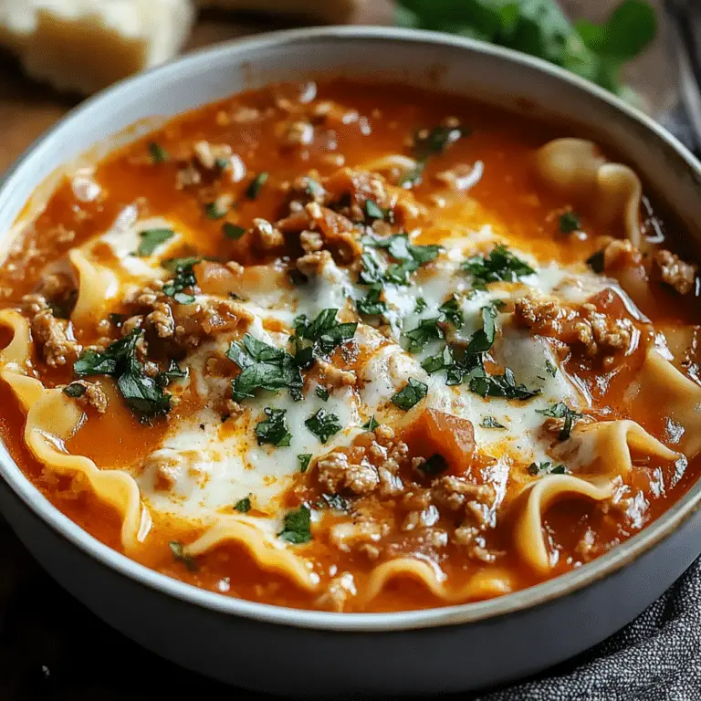 Hearty Lasagna Soup