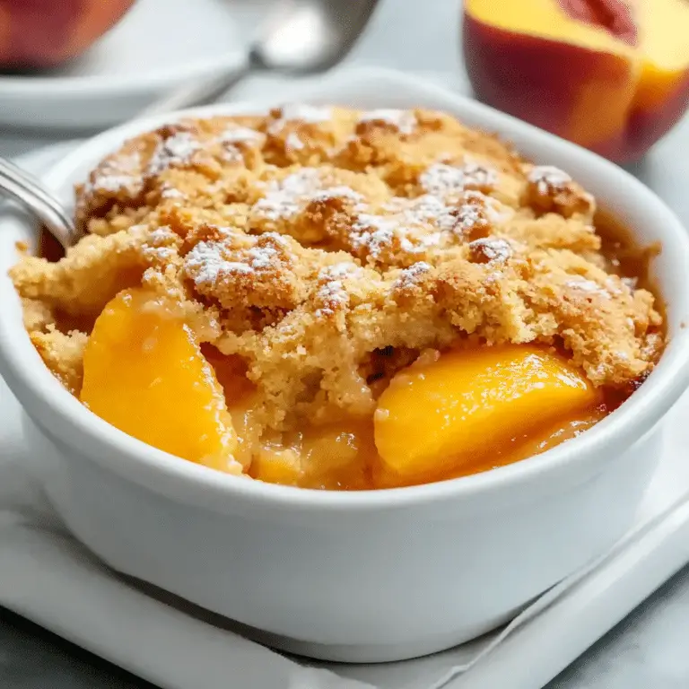 Irresistible Peach Cobbler - bellieskitchen