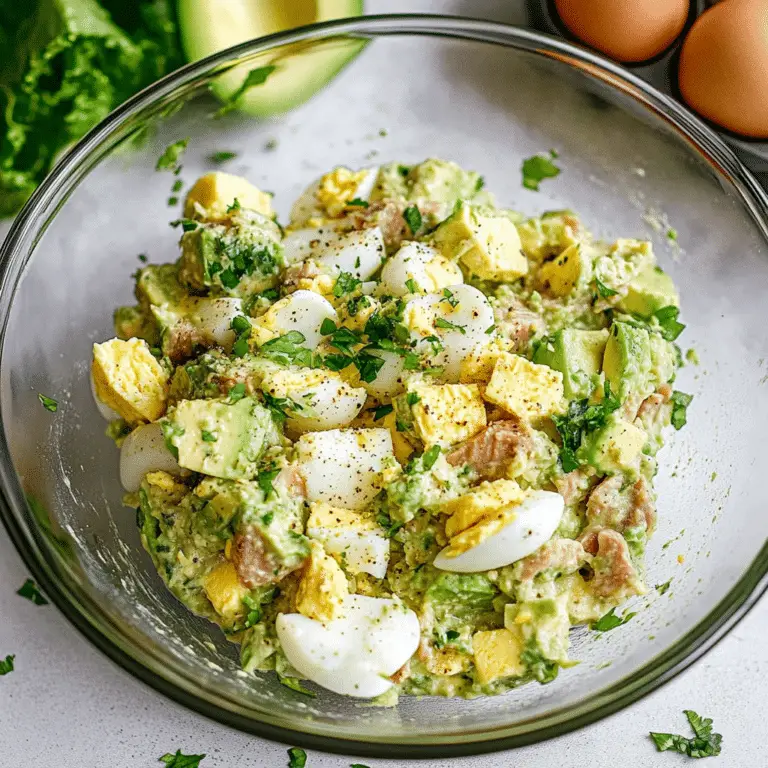 Tuna Avocado Egg Salad