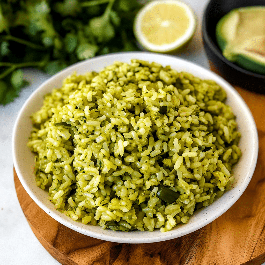 Flavorful Poblano Rice - bellieskitchen